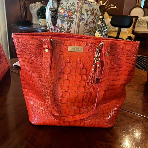 Brahmin | Bags | Coral Color Brahmin Bag Limited Edition Color | Poshmark